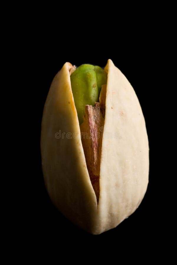 Single Pistachio Nut Isolated Stock Photo - Image of shell, pistachio ...
