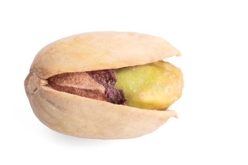 Single Pistachio Nut Isolated Stock Image - Image of vegetarian, shell ...