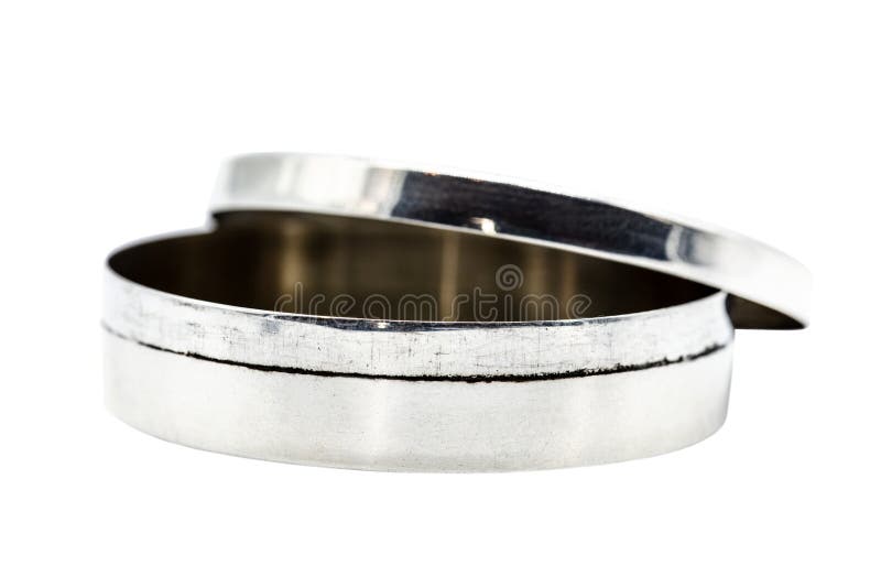 Single Plain Box Made of Pure Silver Stock Photo - Image of case ...