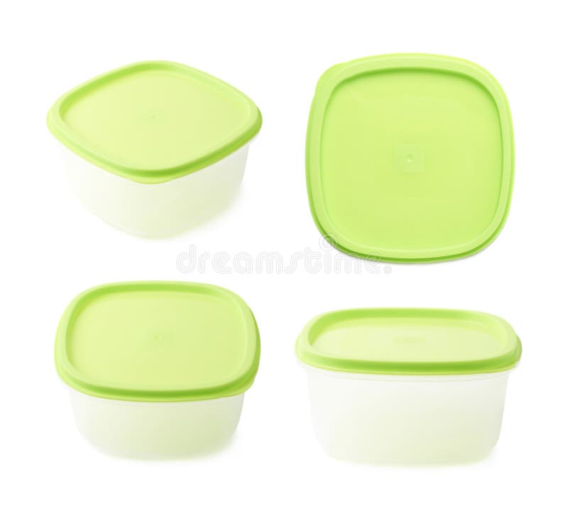 Single Plastic Food Container Stock Image - Image of temperature ...
