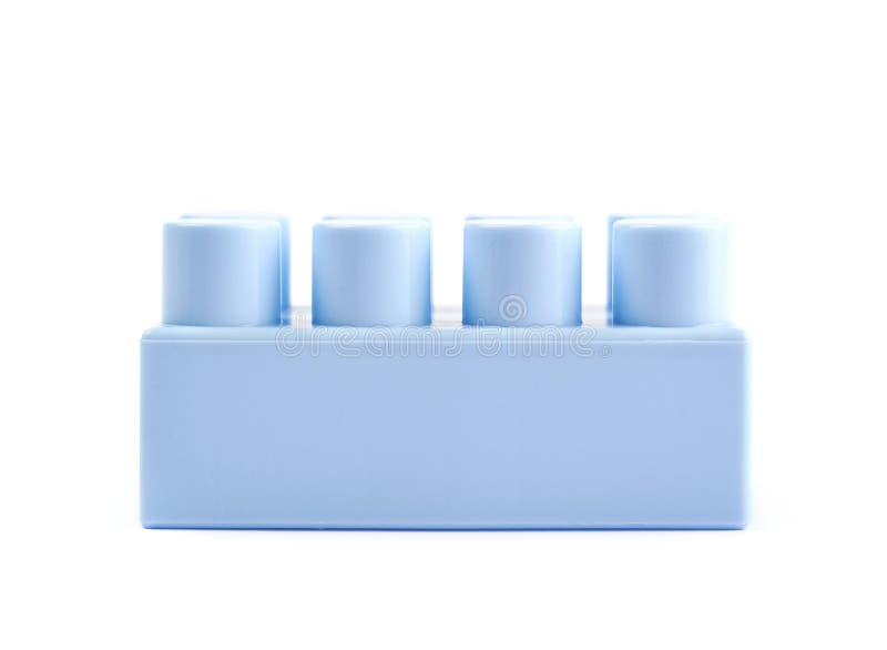 Single Toy Construction Block Isolated Stock Photo - Image of childhood ...