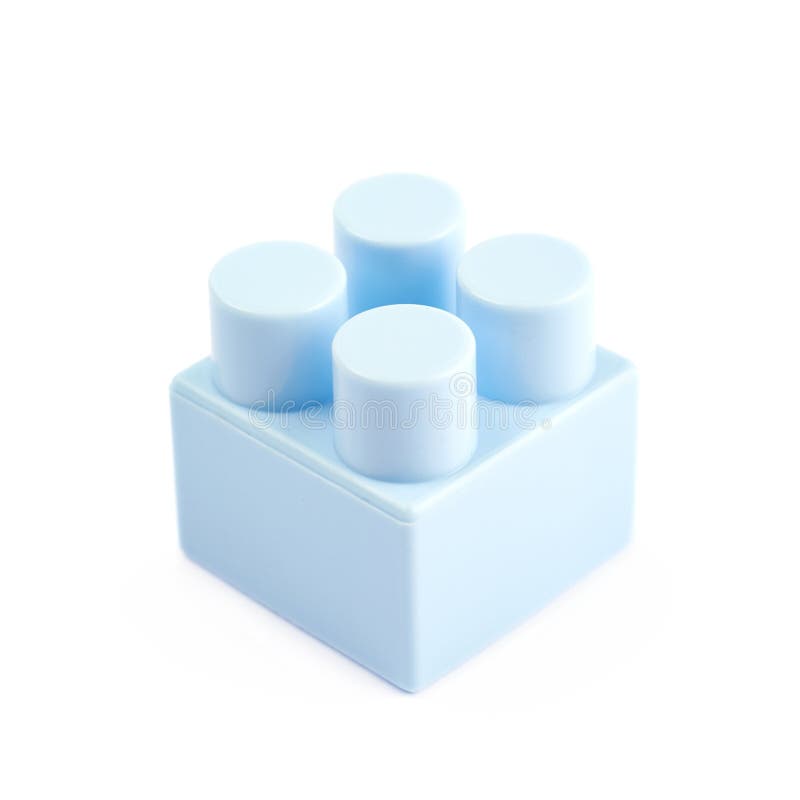 Single Toy Construction Block Isolated Stock Photo - Image of isolated ...