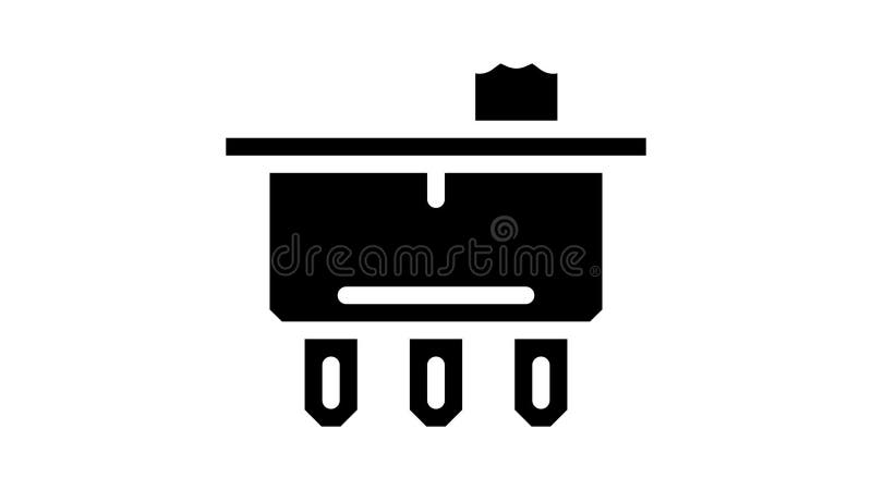 Single Pole Double Throw Electrical Switch Glyph Icon Animation Stock ...