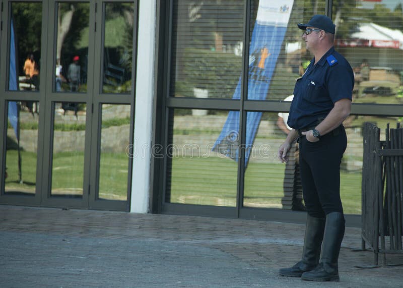 Police Alone Watching the Protesters on Ste-Catherine Street Editorial ...