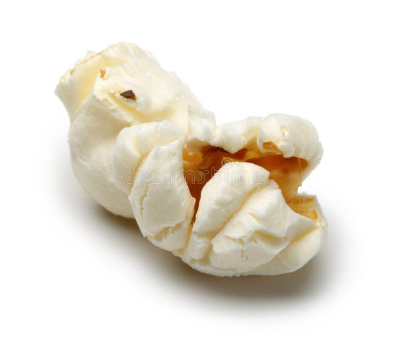Single popcorn flake stock photo. Image of movie, macro - 91973444