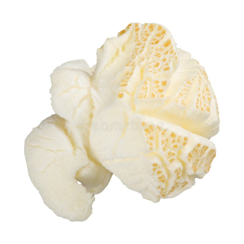 Single Popcorn Seed, Macro Shot Isolated on White Background Stock ...