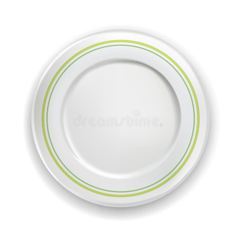 Plate Knife and Fork Vector Stock Vector - Illustration of porcelain ...