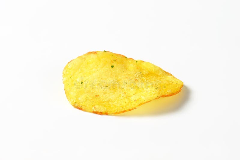 Single potato chip stock photo. Image of fried, fine - 34687728