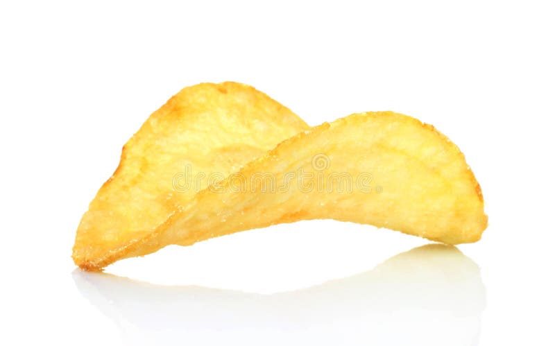 Single Potato Chip Close-up Stock Photo - Image of potato, market: 20599974