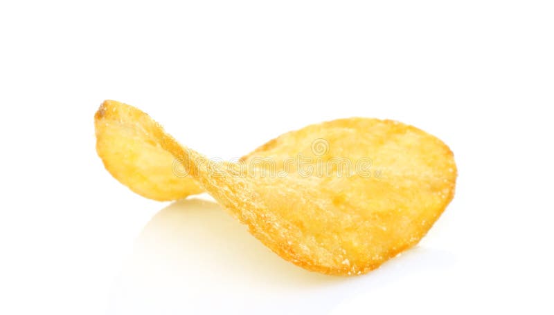 Single Potato Chip Close-up Stock Photo - Image of potato, market: 20599974
