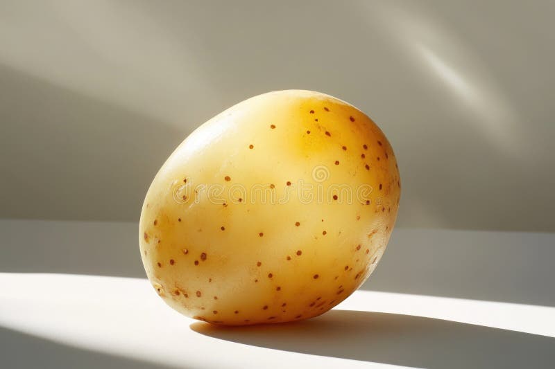 Single Potato Sitting White Surface Stock Photos - Free & Royalty-Free ...