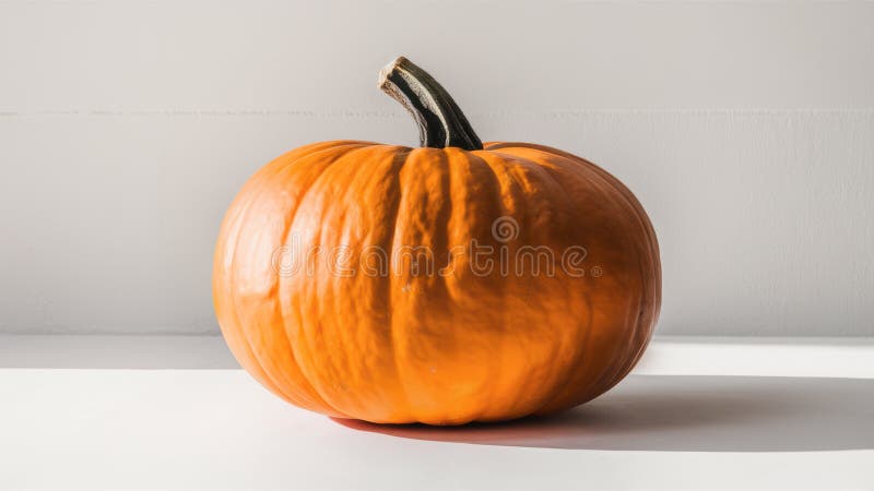 Single Pumpkin Isolated stock image. Image of thanksgiving - 330029111