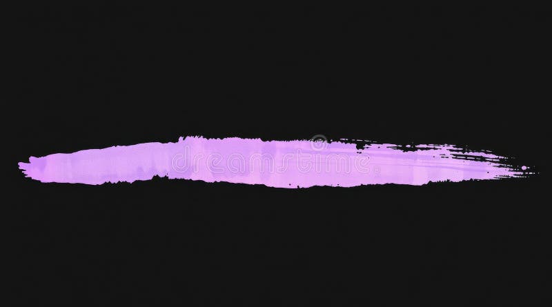 Single Purple Brushstroke on Black Background, Highlighting a Sleek ...