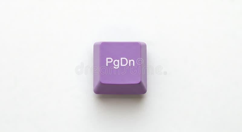 Purple PgDn Keyboard Key stock image. Image of click - 382995573