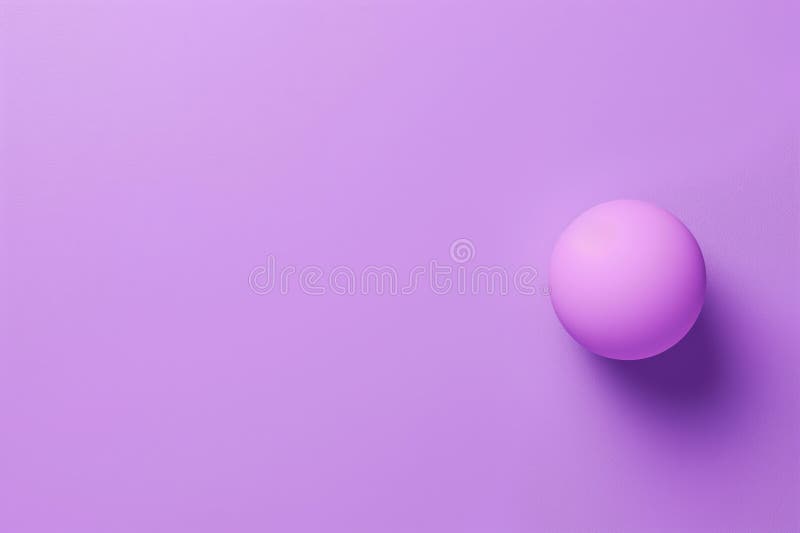 Single Purple Sphere Casting Shadow on Purple Background Stock ...