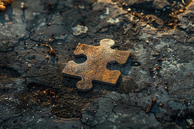 A Single Puzzle Piece Fitting into a Unique Space Illustrating the Key ...