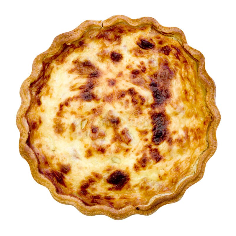 Single Quiche Lorraine Isolated Stock Photo - Image of lorrain, baking ...