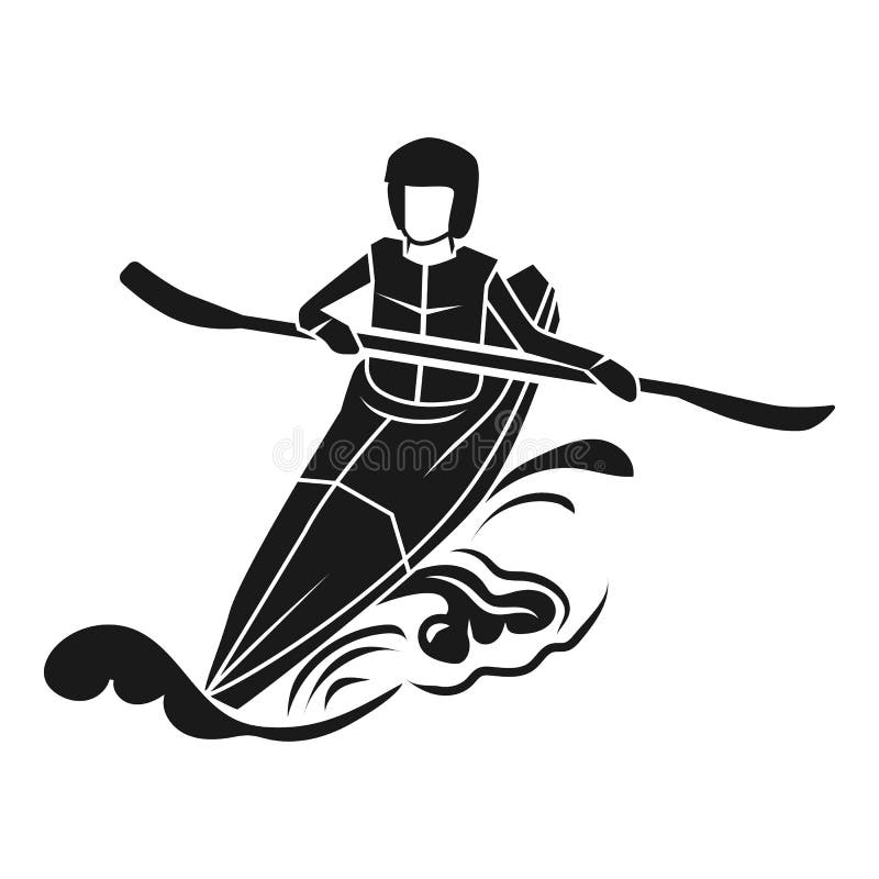 Single Rafting Icon, Simple Style Stock Vector - Illustration of active ... Single Rafting Icon, Simple Style Stock Vector - Illustration of active ...