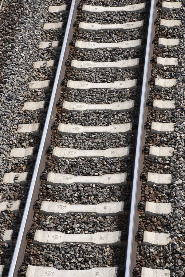 Single railway track stock image. Image of modern, straight - 28656169