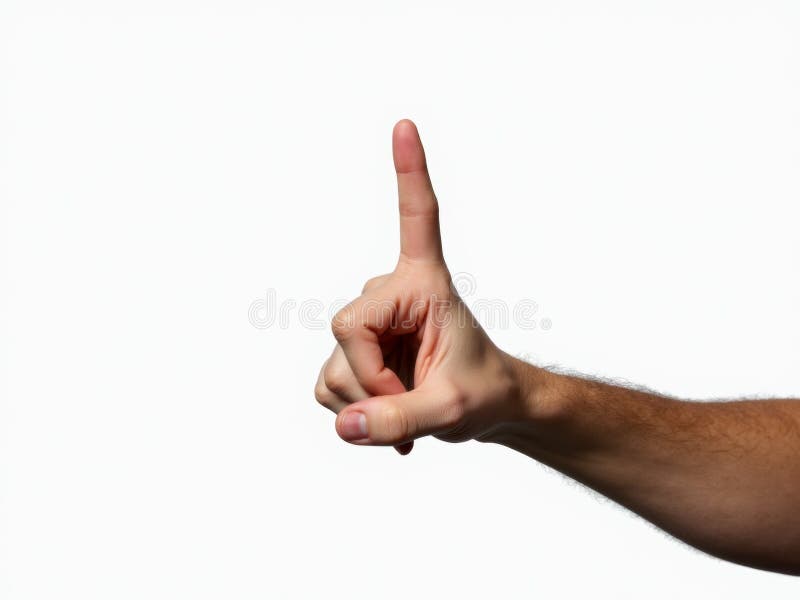 A Single Raised Finger Indicates an Important Point during a Discussion ...