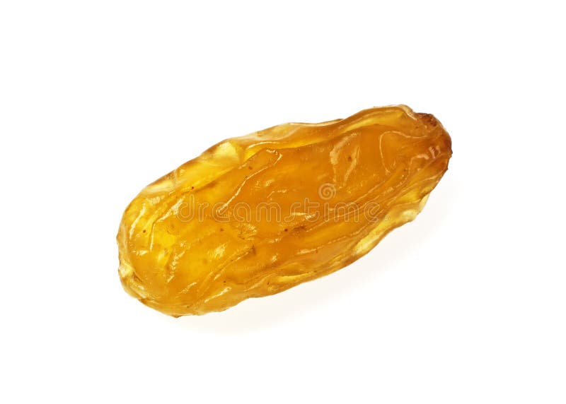 Single Raisin Isolated on White Background Stock Image - Image of diet ...