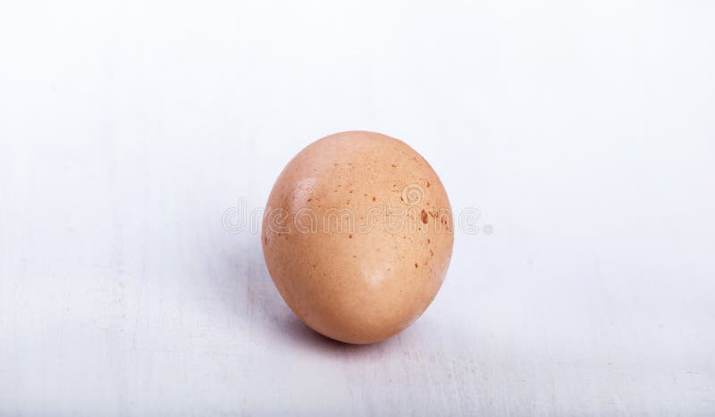 Single Raw or Boiled Chicken Egg Stock Image - Image of dairy ...