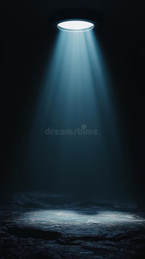 A Single Ray of Light Piercing through the Darkness Stock Photo - Image ...