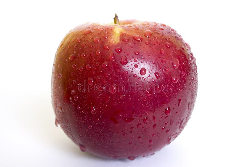 Single Red Apple stock image. Image of healthy, fitness - 183927