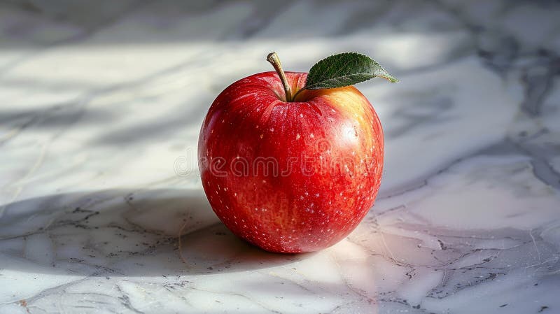 Single Red Apple Marble Table Stock Photos - Free & Royalty-Free Stock ...