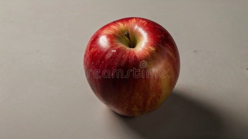 A Single Red Apple on a Plain Background Wallpaper Stock Illustration ...
