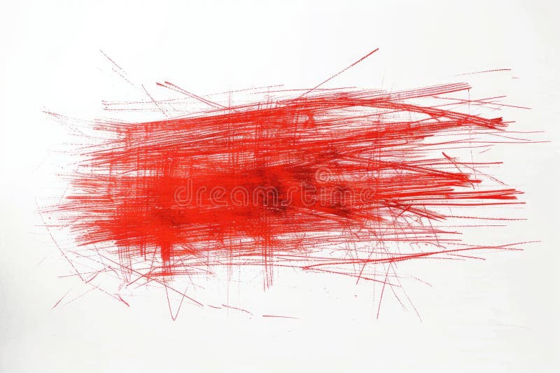 Single Red Brush Stroke White Background Simple Bold Stock Photos ...