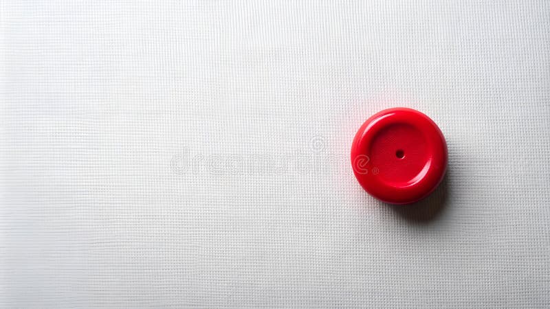 A Single Red Button Against a White Canvas: Minimalism and Focus ...