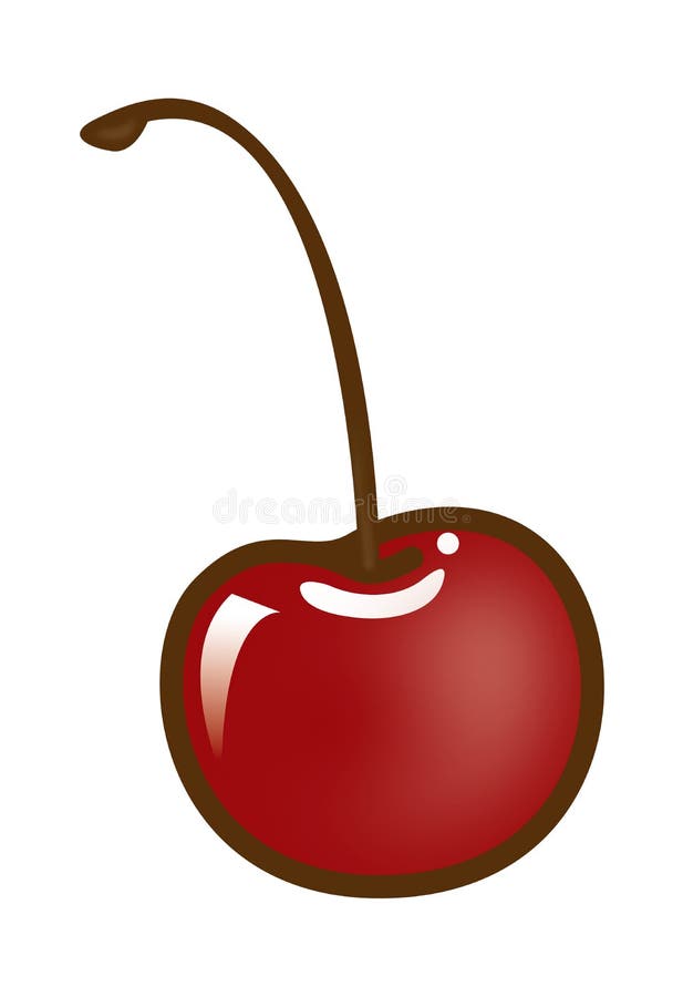 One Cherry Clip Art