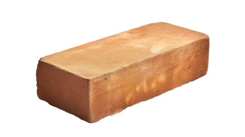 Single Red Clay Brick on Transparent Background, Classic Building Block ...