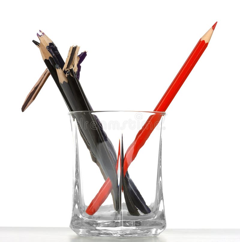 Single Crayon on White Background Stock Photo - Image of hobbies ...