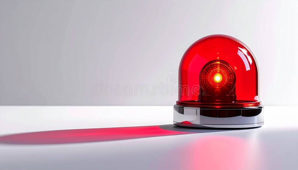 Single Red Emergency Light Stock Illustrations – 629 Single Red ...
