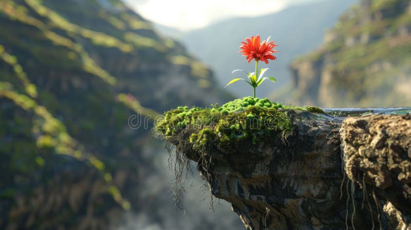 Single Red Flower Blooms Muted Background Stock Photos - Free & Royalty ...