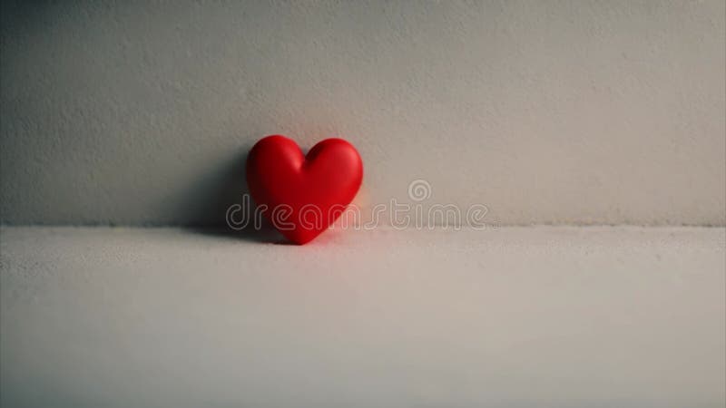 A Single Red Heart stock footage. Video of passion, abstract - 347343680