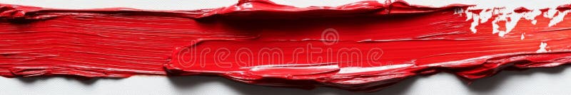 A Single Red Line of Paint with a Transparent Background. Stock Image ...