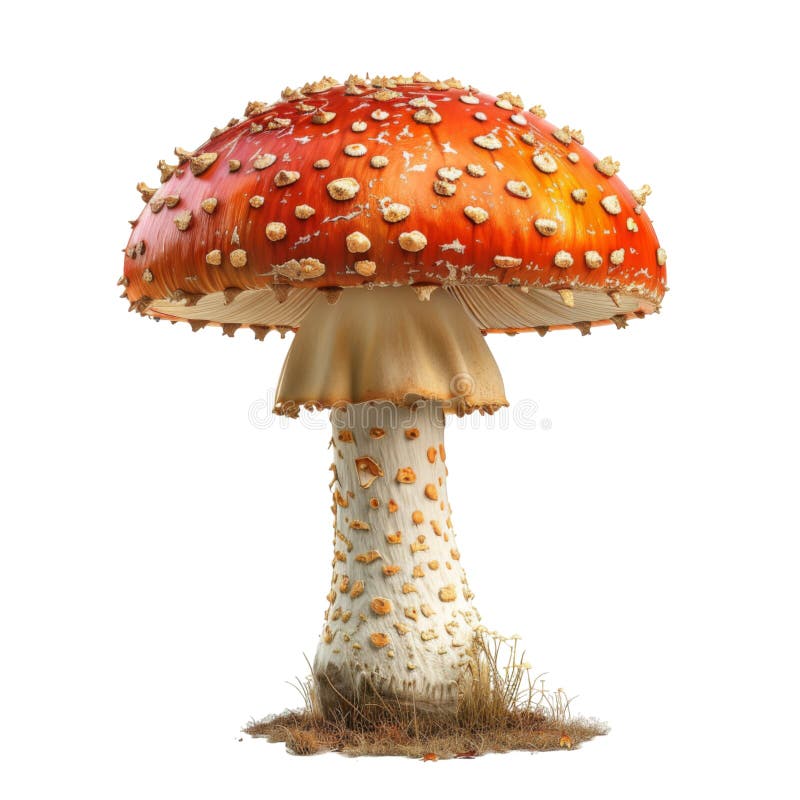 A Single Red and White Toadstool with White Spots Stock Photo ...