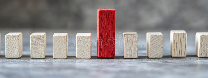 Stand Out from the Crowd stock illustration. Illustration of leadership ...