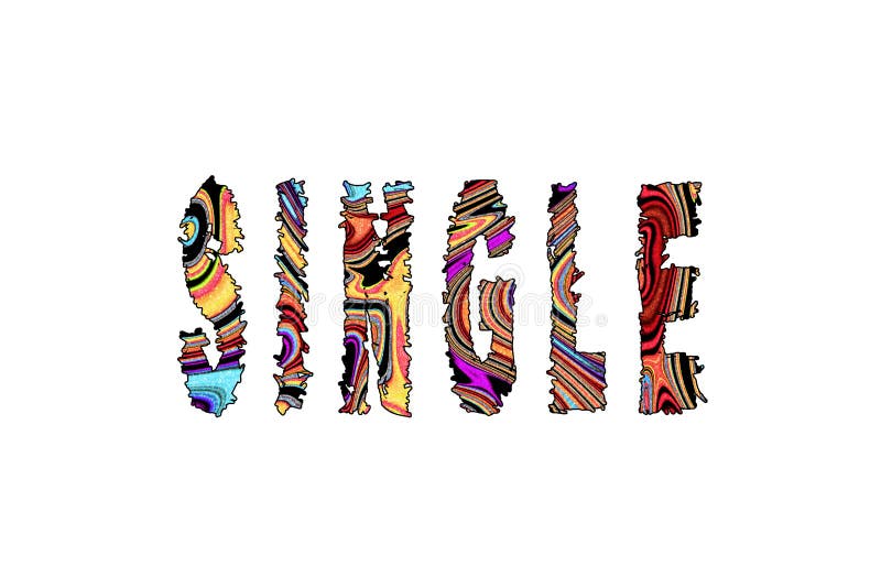 Single Relationship Status, Banner, Poster and Sticker Stock ...