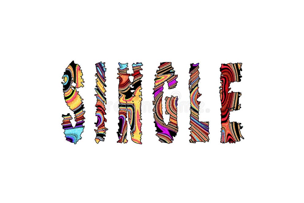 Single Relationship Status, Banner, Poster and Sticker Stock ...