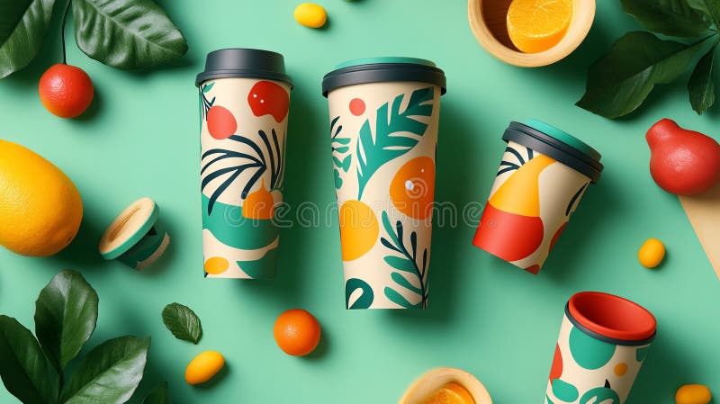 A Single Reusable Packaging Flyer Styled with Bold Eco-friendly Stock ...