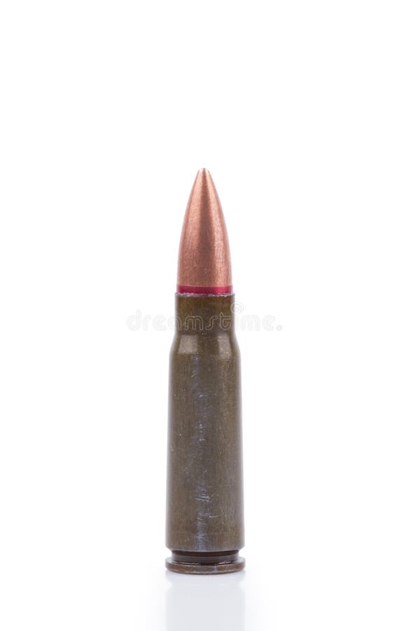 Single rifle bullet stock image. Image of protection - 52119637