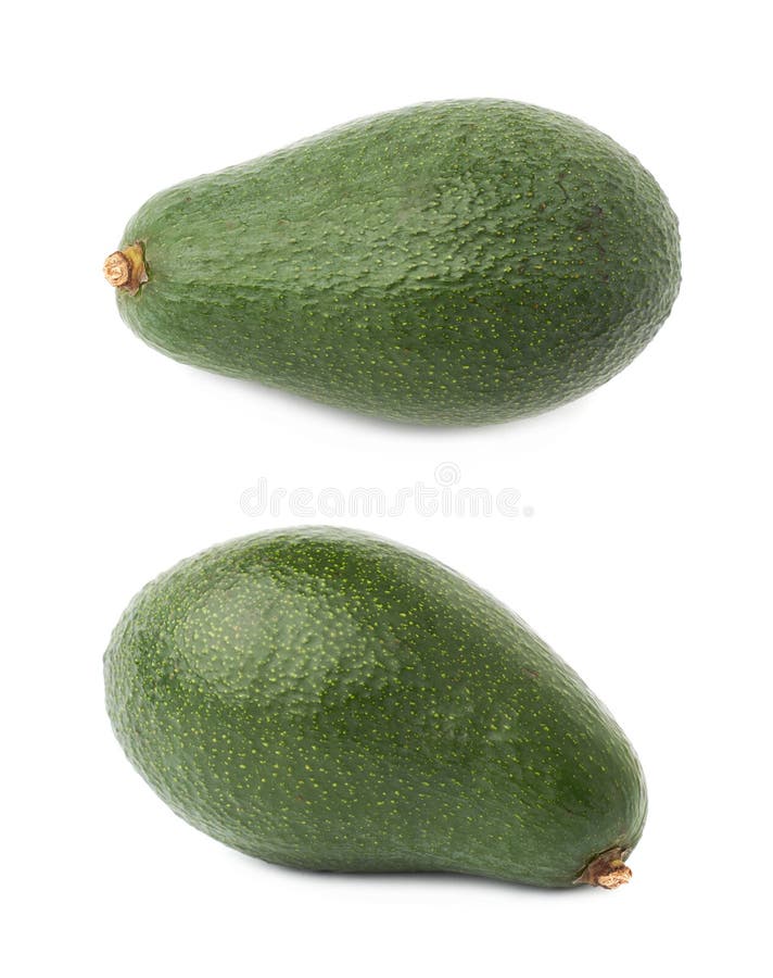 Single Ripe Avocado Fruit Isolated Stock Photo - Image of eating, snack ...