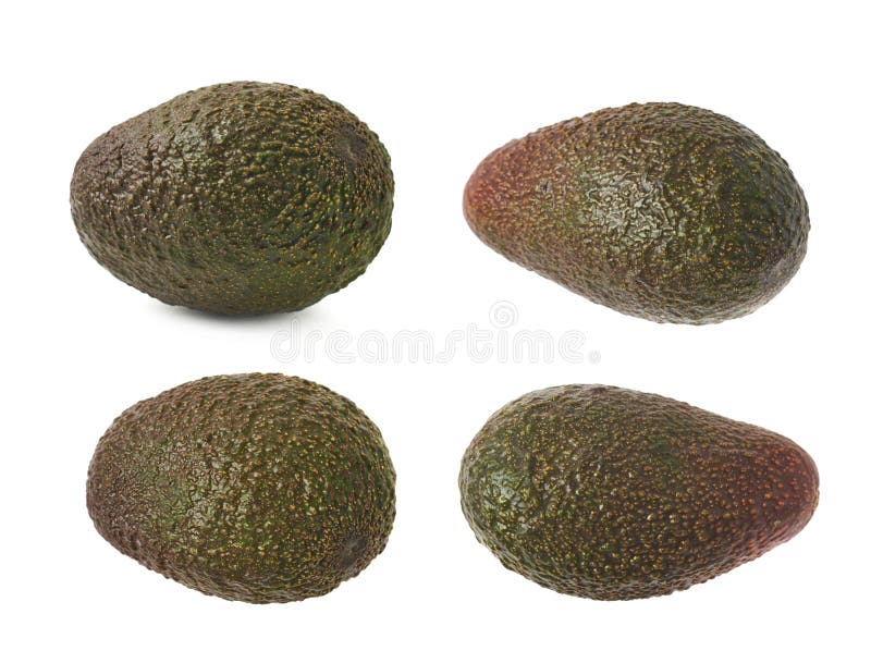 Single Ripe Avocado Isolated Stock Photo - Image of seed, color: 68899796