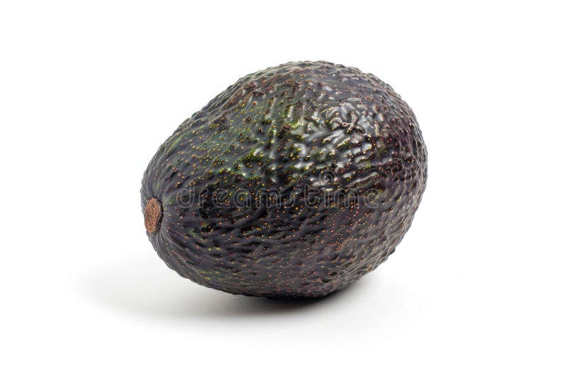 A Single Ripe Avocado Sitting on a Clean White Surface Stock Image ...