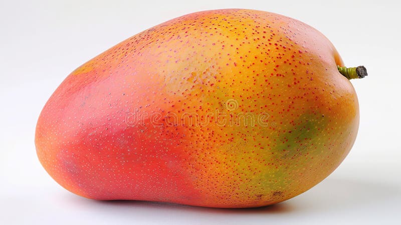 A Single Ripe Mango stock illustration. Illustration of organic - 326184180