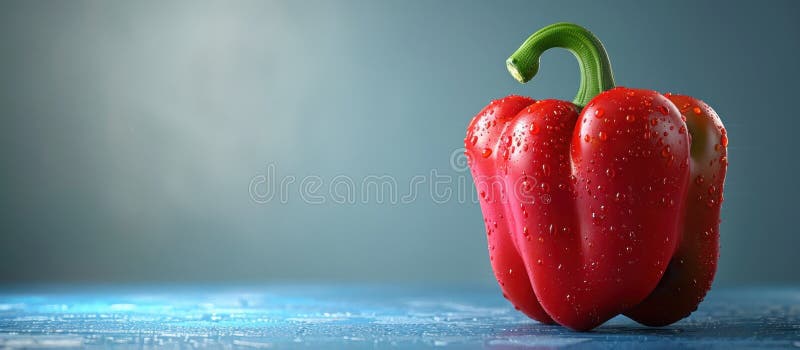 Ripe Red Pepper on Table stock photo. Image of kitchen - 316877234
